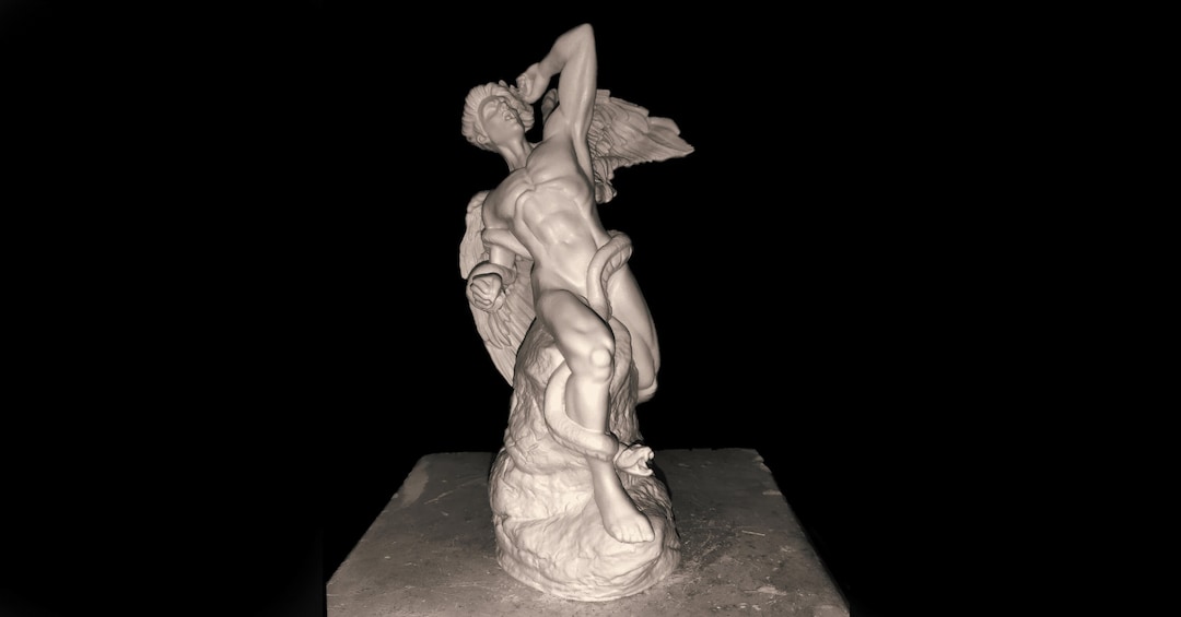 Lucifer the Fallen Angel Statue, Bust, Statue, Sculpture, Home Decor - Etsy