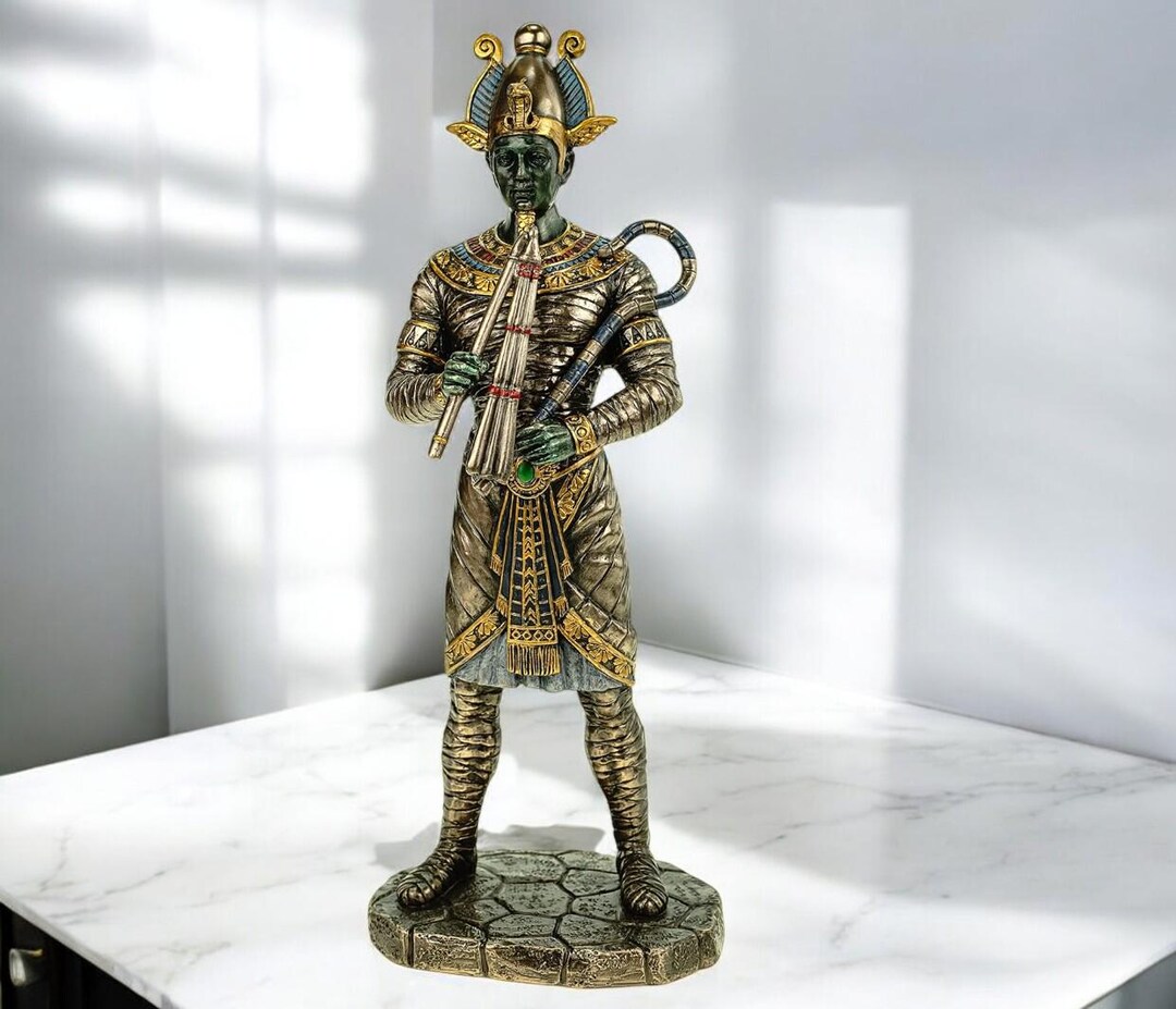 Osiris Sculpture: Cold Cast Bronze Egyptian God of the Underworld - Etsy