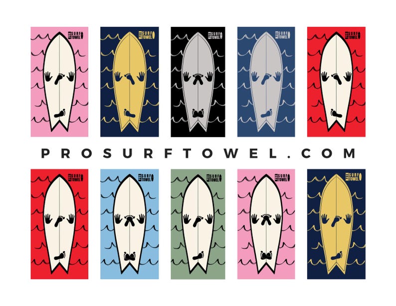 Pro Surf Towel – Surf Training Towel for Perfecting Pop-ups ...