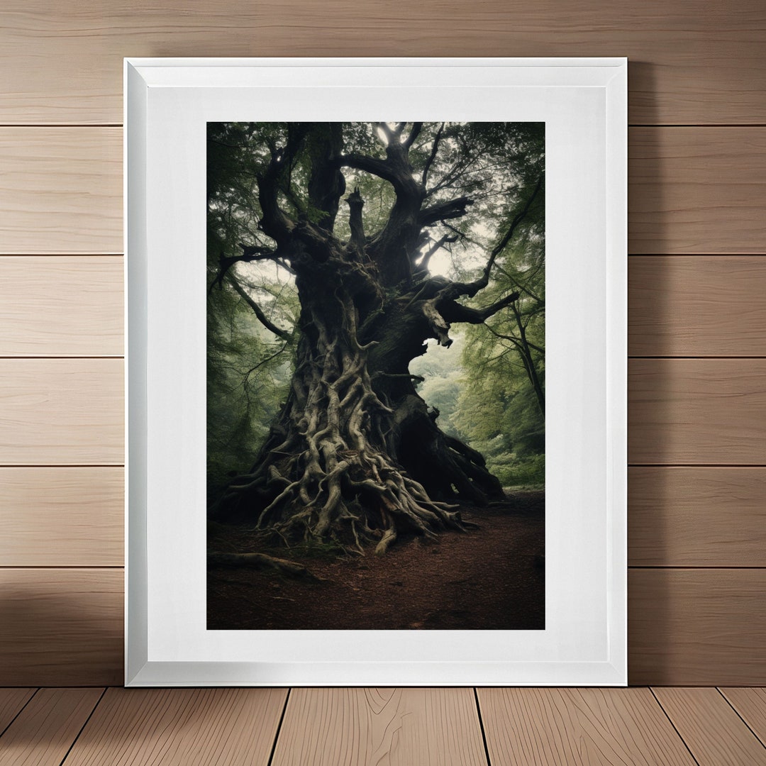 Eerie Tree Instant Download Printable Wall Art Gift for - Etsy