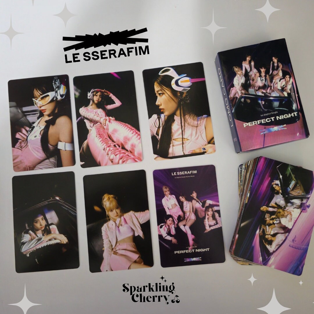 LE SSERAFIM Perfect Night Easy 55 Piece Lomo Photocard Set Chaewon ...