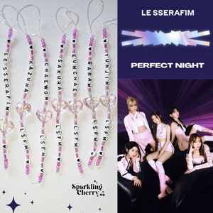 LE SSERAFIM Easy Perfect Night Phone Charm Lightstick / Accessory Chaewon Garam sakura Yunjin ...