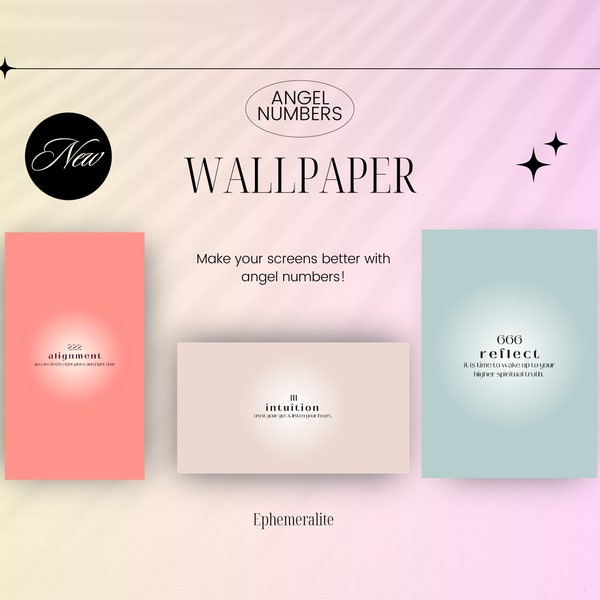 Angel Numbers Wallpaper - Etsy