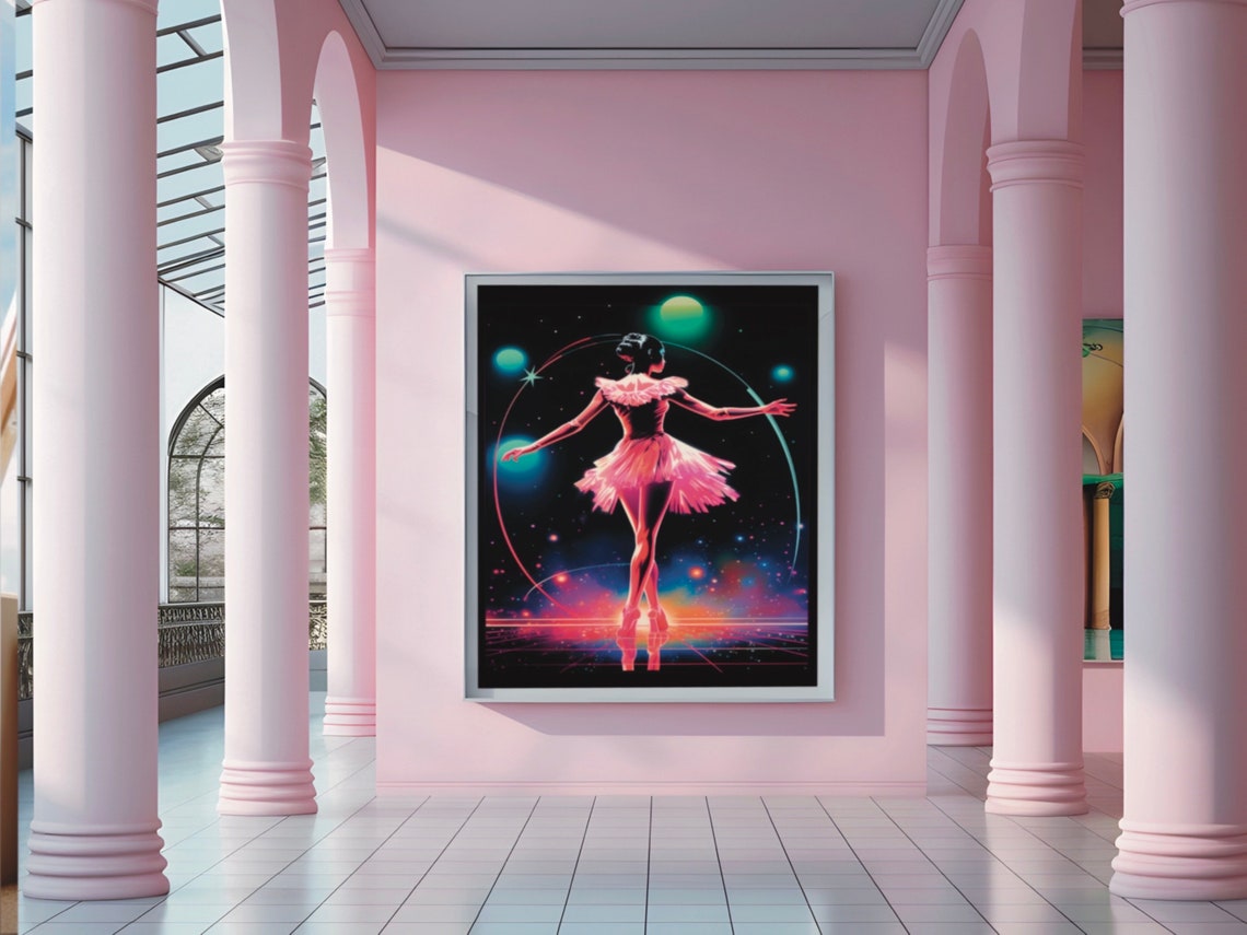 Disco Ballerina Art, Galactic Ballerina Art, Futuristic Ballerina Art ...
