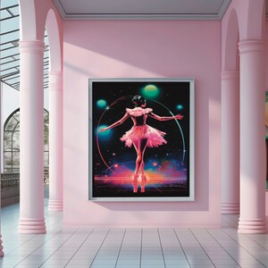 Disco Ballerina Art, Galactic Ballerina Art, Futuristic Ballerina Art ...
