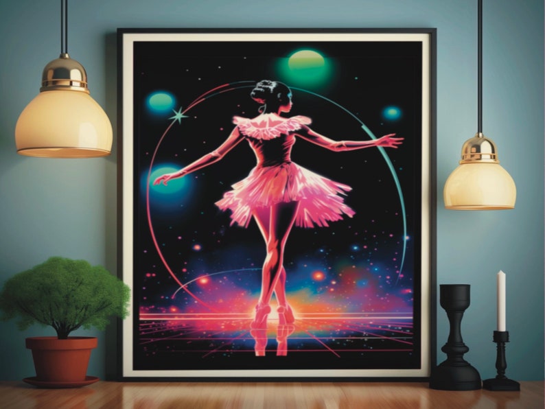 Disco Ballerina Art, Galactic Ballerina Art, Futuristic Ballerina Art ...
