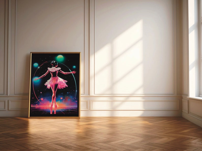 Disco Ballerina Art, Galactic Ballerina Art, Futuristic Ballerina Art ...