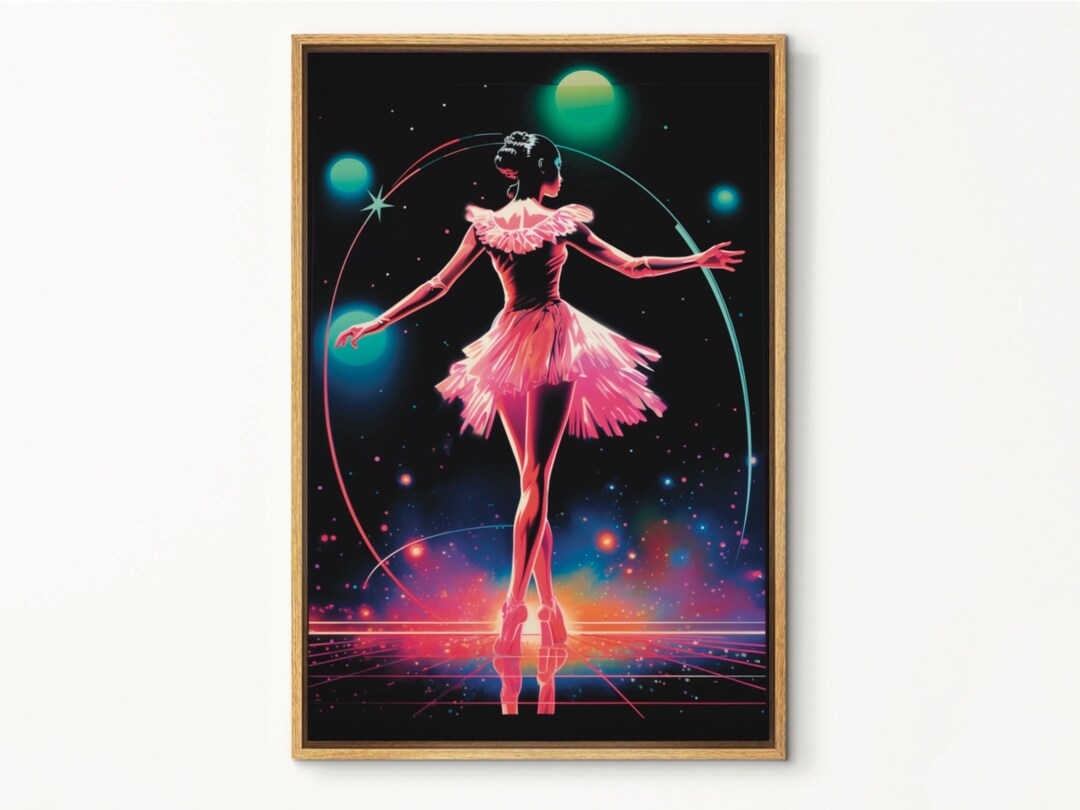 Disco Ballerina Art, Galactic Ballerina Art, Futuristic Ballerina Art ...