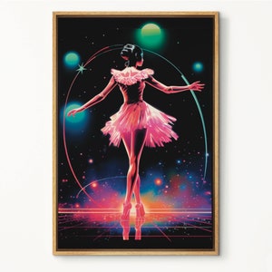 Disco Ballerina Art, Galactic Ballerina Art, Futuristic Ballerina Art ...