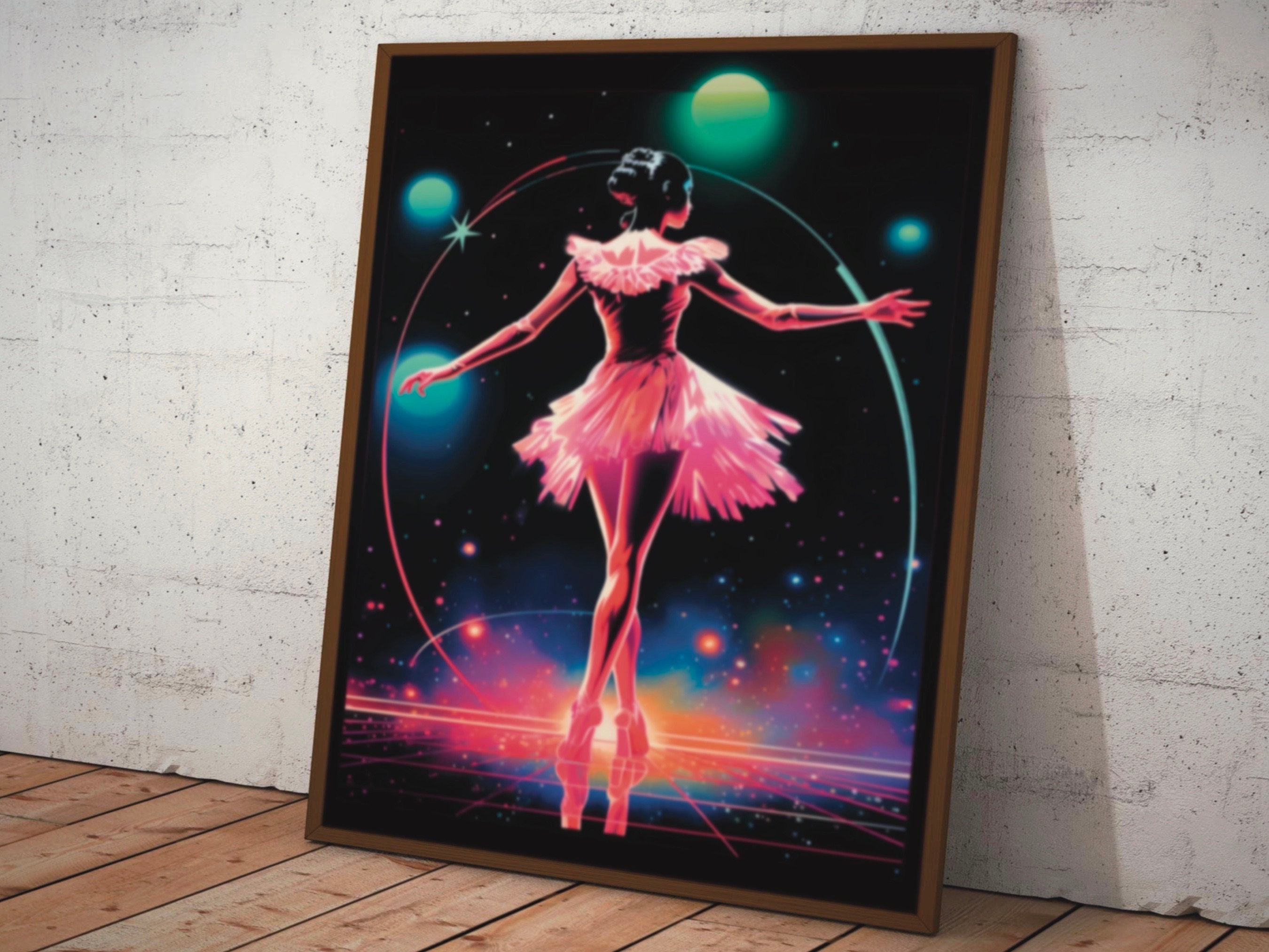 Disco Ballerina Art, Galactic Ballerina Art, Futuristic Ballerina Art ...
