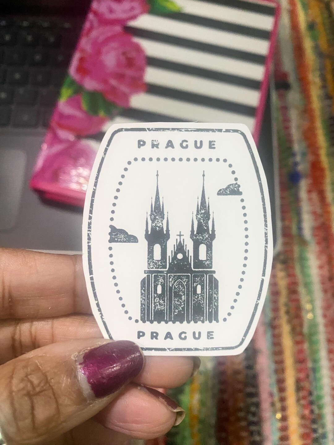 Prague Tyn Church Matte White Sticker - Etsy