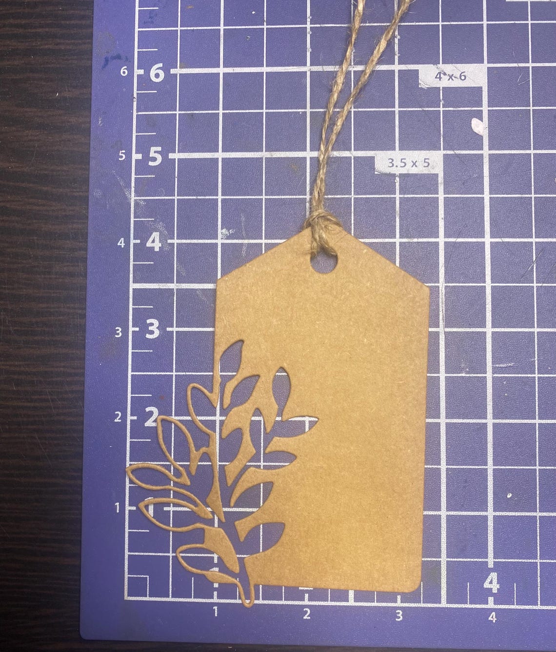 6 Leaf Rustic Brown or White Gift Tags, Set of 6 - Etsy