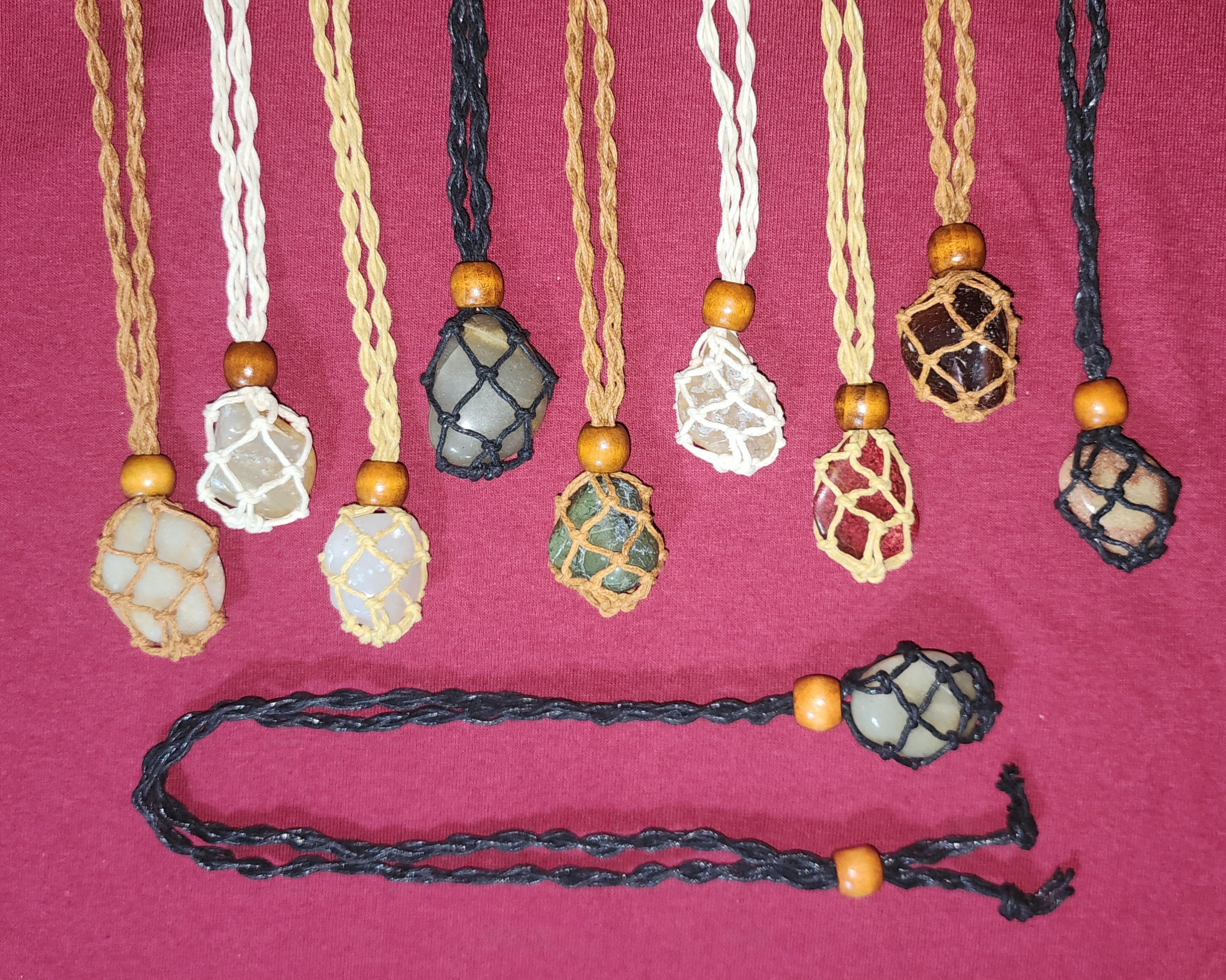 Natural Stone Necklaces, Polished Stones From the Oregon Coast and Hand ...