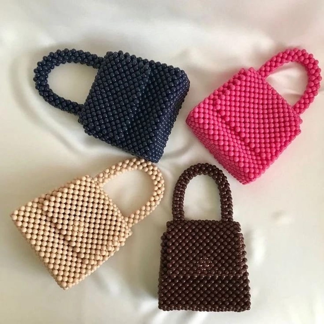 Colorful Bead Bag, Bead Bag, Daily Bag, Shoulder Bag, Evening Bag - Etsy