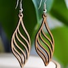 10 Elegant Wooden Earring Templates Bundle Laser Cut Dangle Designs for ...