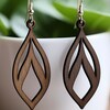 10 Elegant Wooden Earring Templates Bundle Laser Cut Dangle Designs for ...
