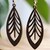 10 Elegant Wooden Earring Templates Bundle Laser Cut Dangle Designs for ...