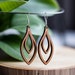10 Elegant Wooden Earring Templates Bundle Laser Cut Dangle Designs for ...