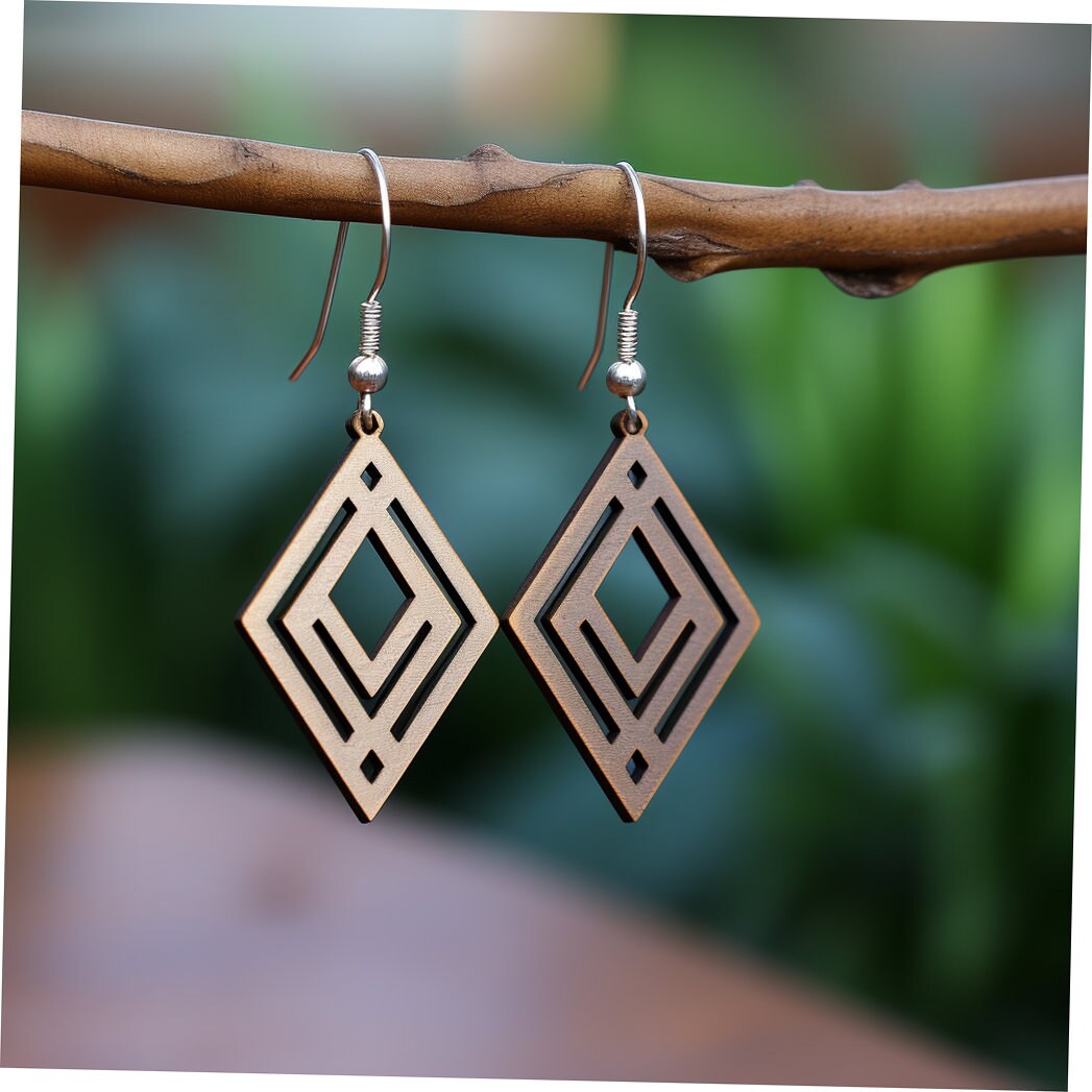 10 Earring Svg Bundles, Wood Earring Svg, Laser Cut File, Earring ...