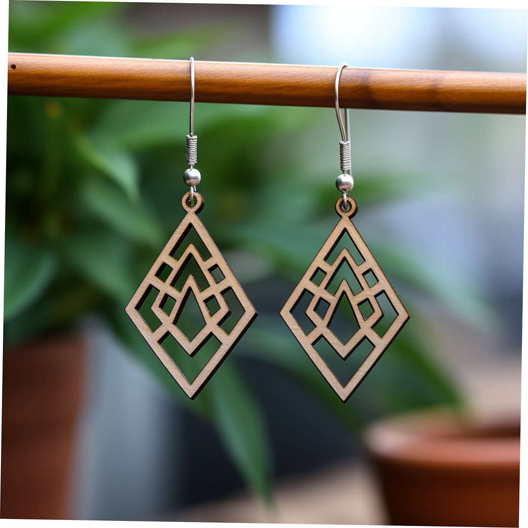 10 Earring Svg Bundles, Wood Earring Svg, Laser Cut File, Earring ...