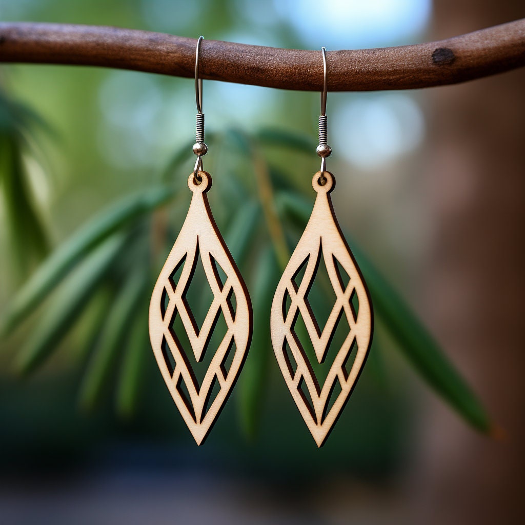 10 Earring Svg Bundles, Wood Earring Svg, Laser Cut File, Earring ...