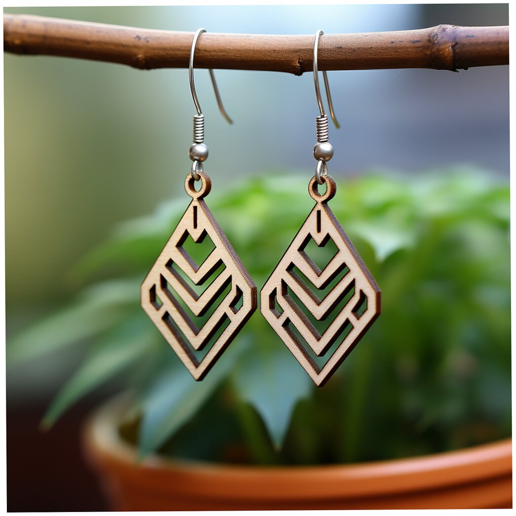 10 Geometric Designs Digital Download Dangle Design Laser - Etsy