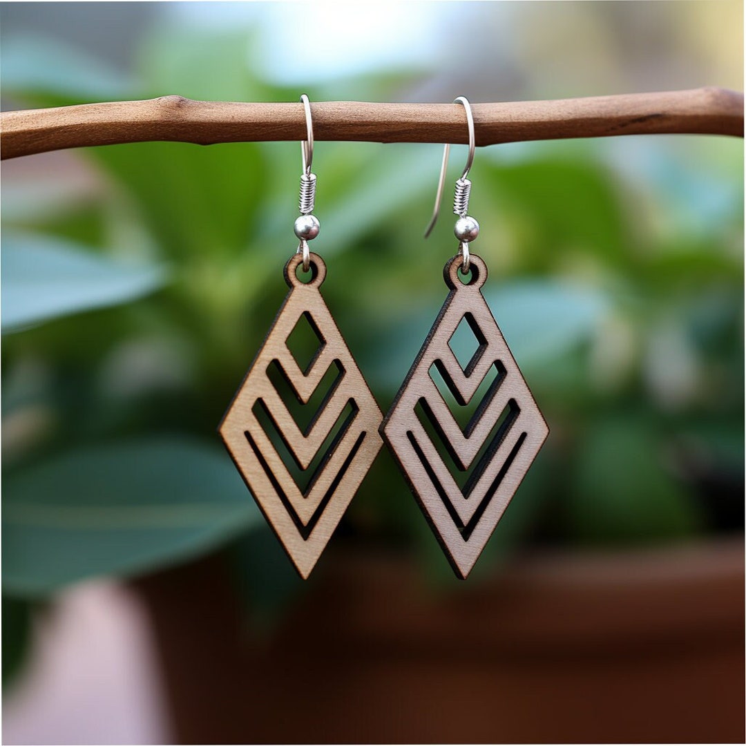 10 Geometric Designs, Digital Download Dangle Design, Laser Cut Designs ...