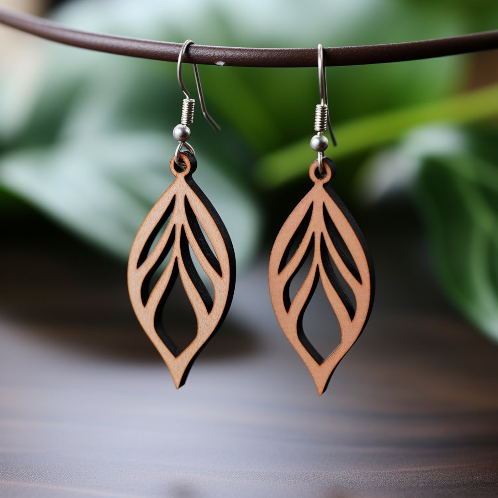 10 Laser Cut Dangle Designs for Women, Elegant Wooden Earring Templates ...