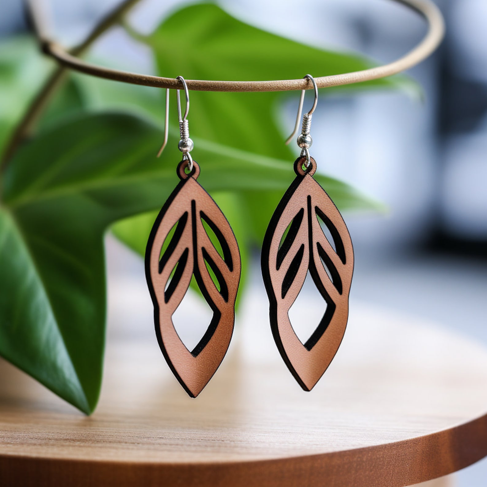 10 Laser Cut Dangle Designs for Women, Elegant Wooden Earring Templates ...