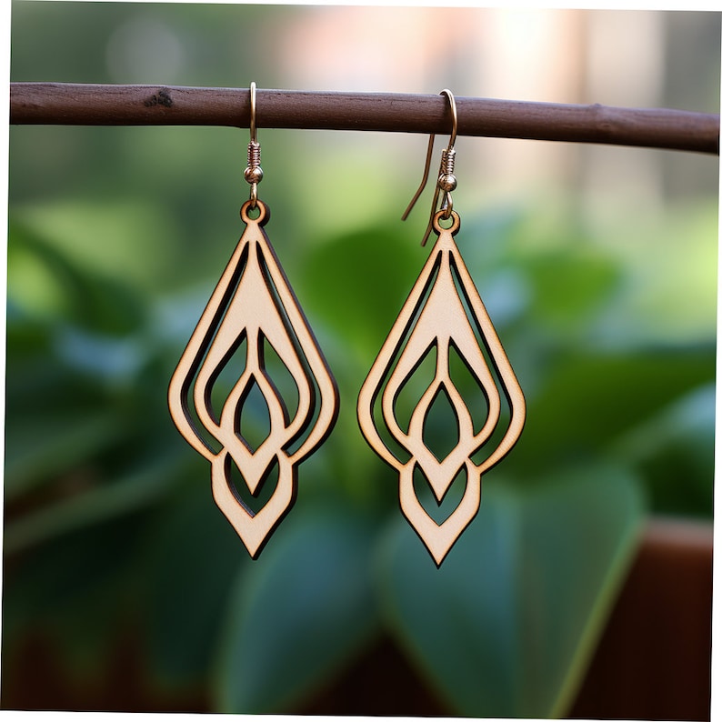 10 Geometric Designs, Digital Download Dangle Design, Laser Cut Designs ...