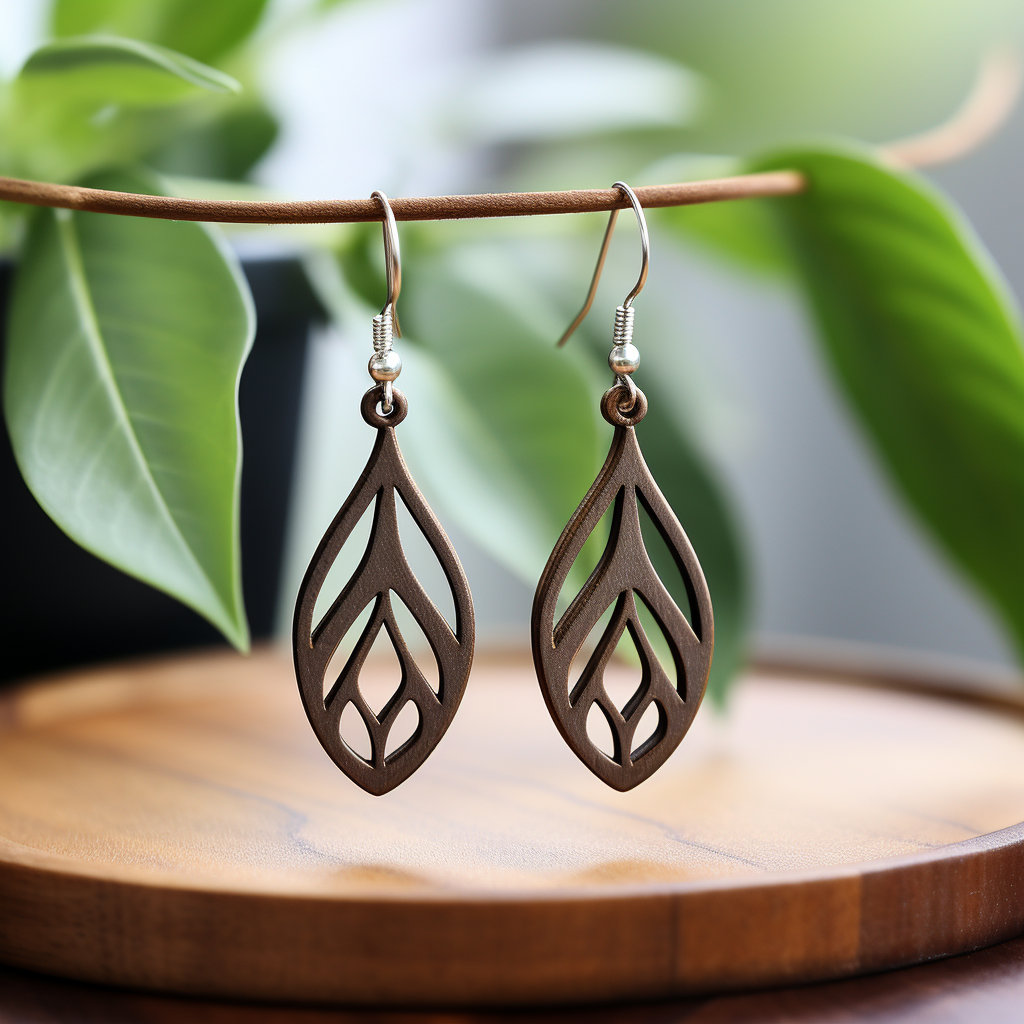 10 Laser Cut Dangle Designs for Women, Elegant Wooden Earring Templates ...