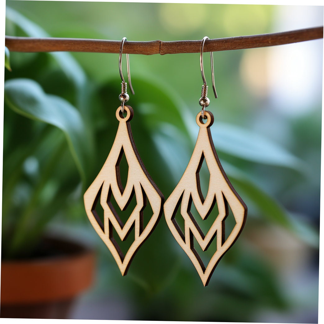 10 Earring Svg Bundles, Wood Earring Svg, Laser Cut File, Earring ...