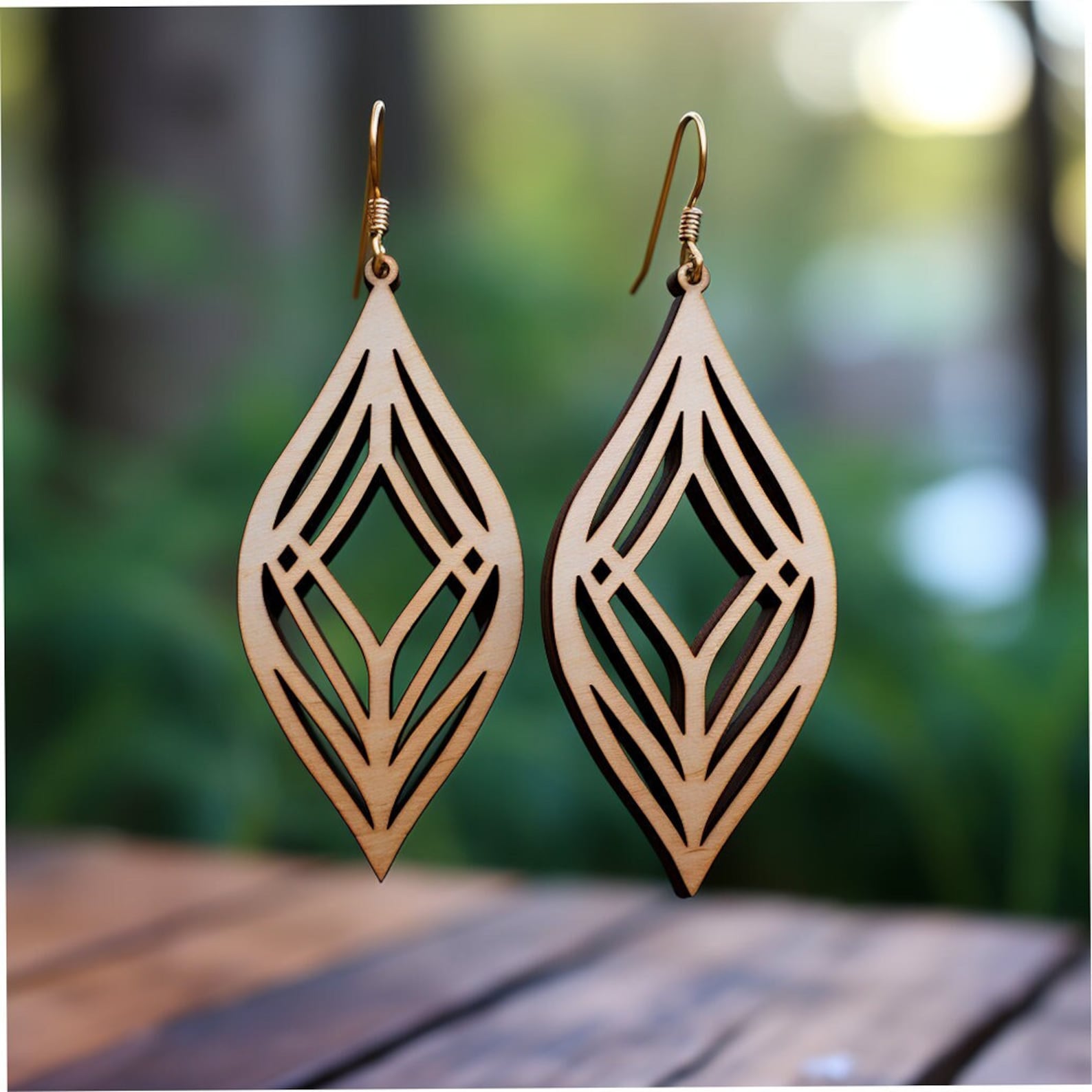 10 Earring Svg Bundles, Wood Earring Svg, Laser Cut File, Earring ...