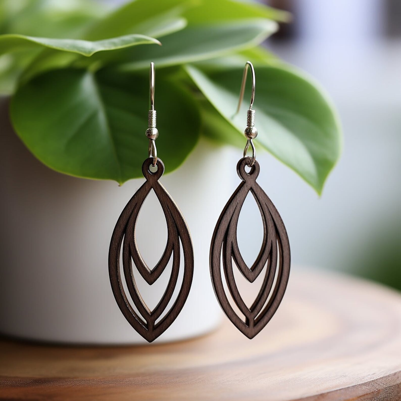 10 Laser Cut Dangle Designs for Women, Geometric Earring, Elegant ...