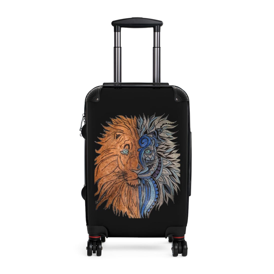 Two Tone Lion Head Suitcase - Etsy