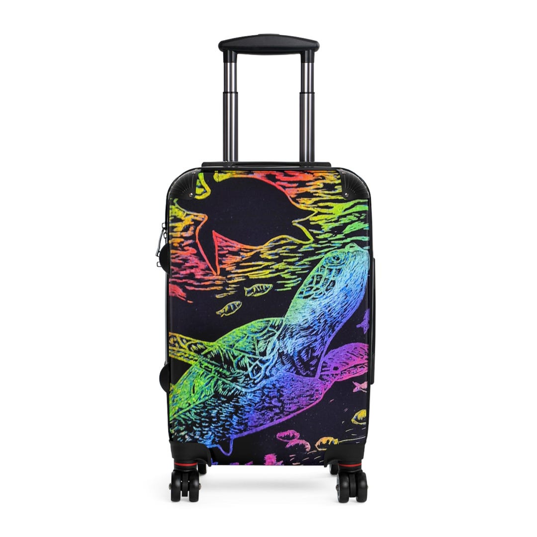Vibrant Holographic Turtle Suitcase - Etsy