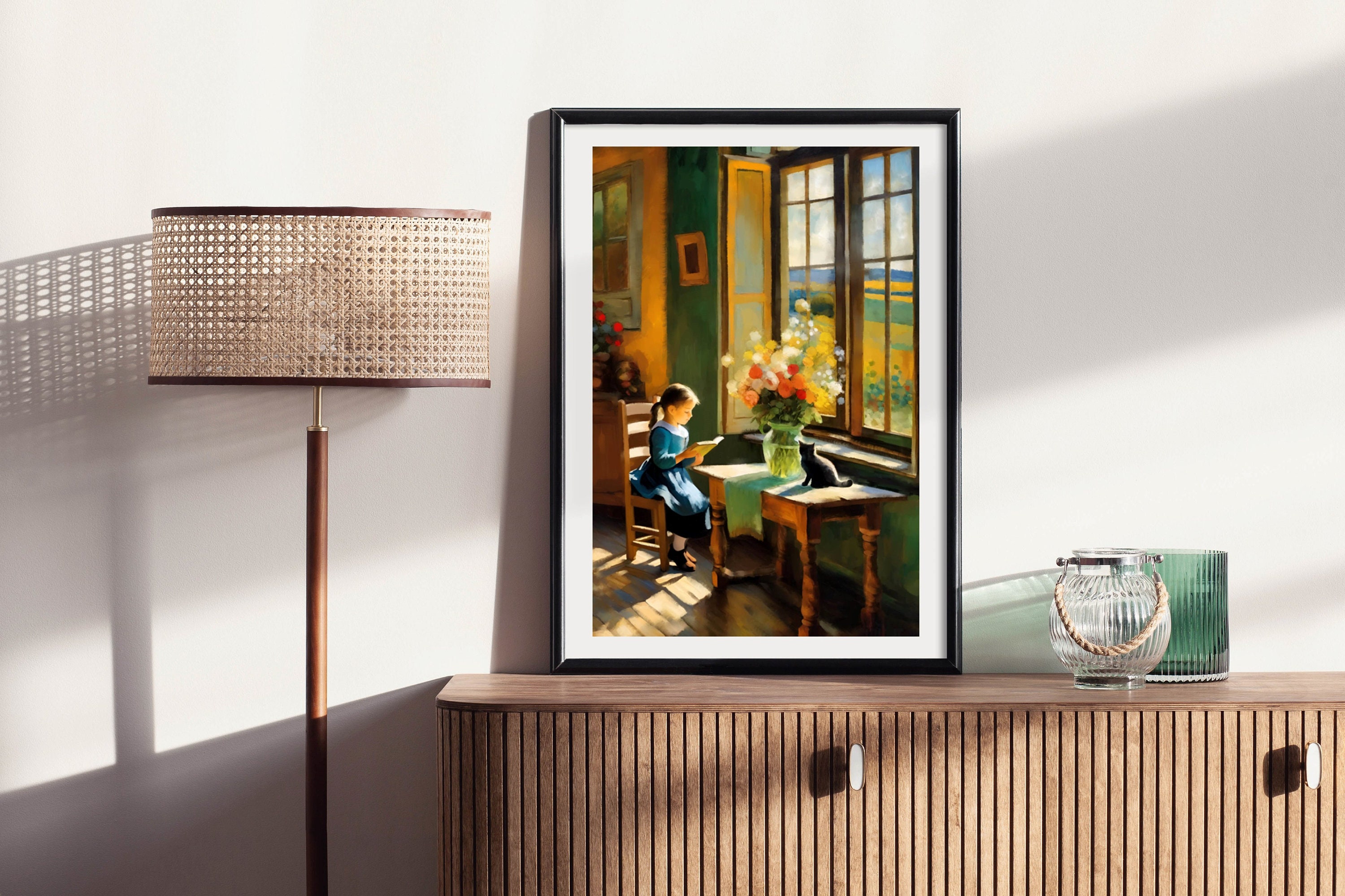 Learning to Read - Original Art Prints by Thomas Little - Etsy