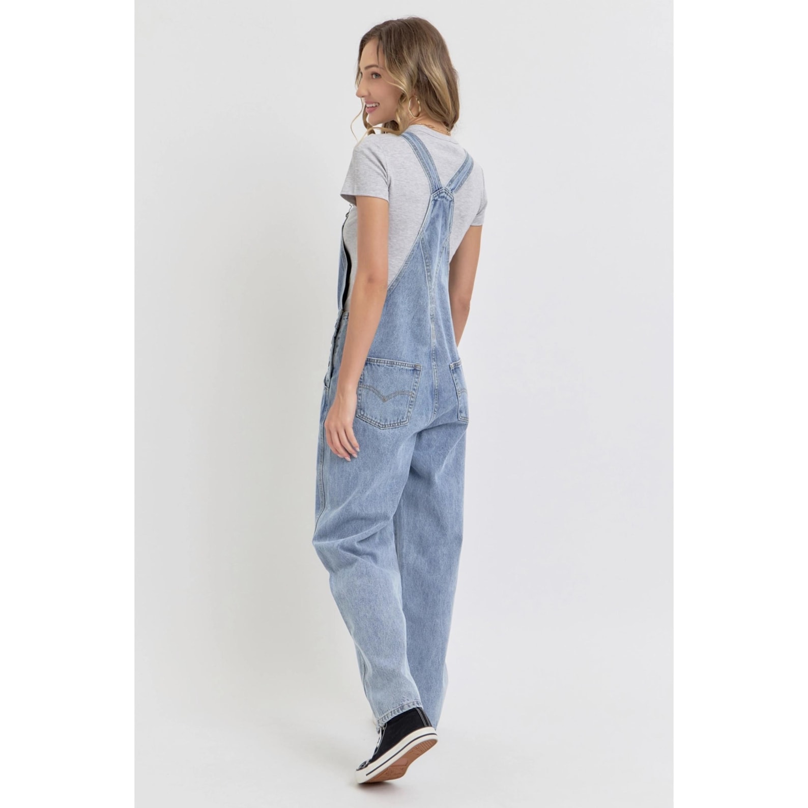 Light Wash Denim Overalls - Relaxed Slouchy Jumpsuit - Etsy