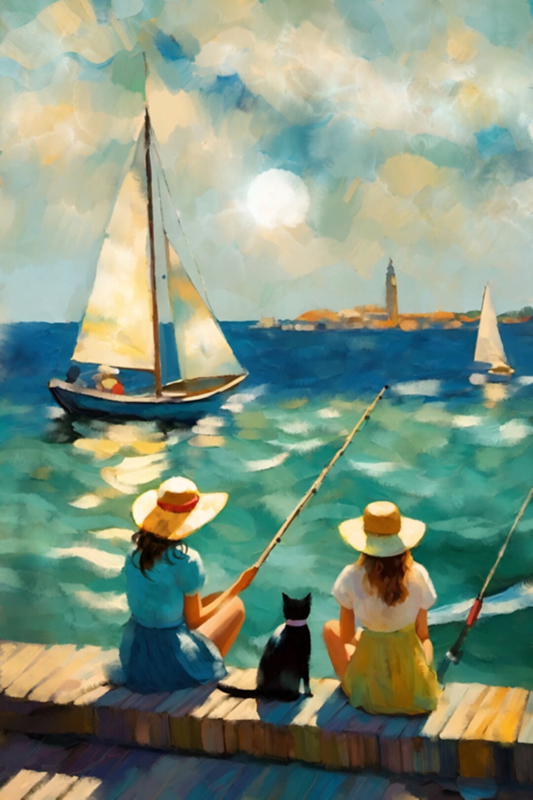 Perfect Day - Illustrated Print by Thomas Little - Etsy