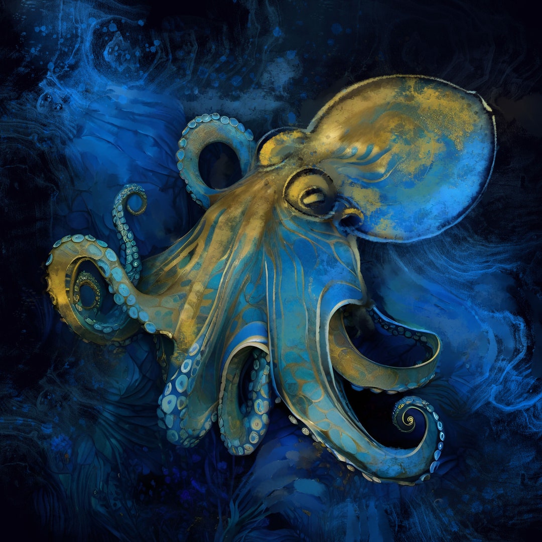 Golden Octopus - Original Art Prints by Thomas Little - Etsy