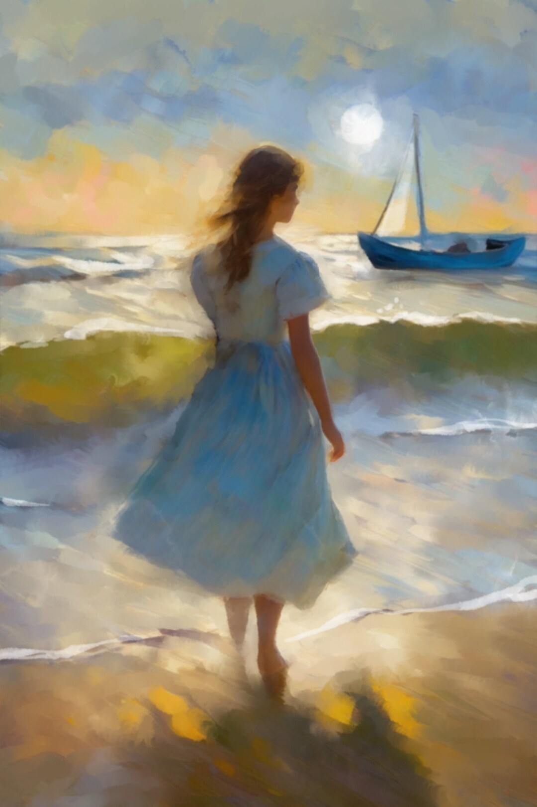 Light and Water - Illustrated Print by Thomas Little - Etsy