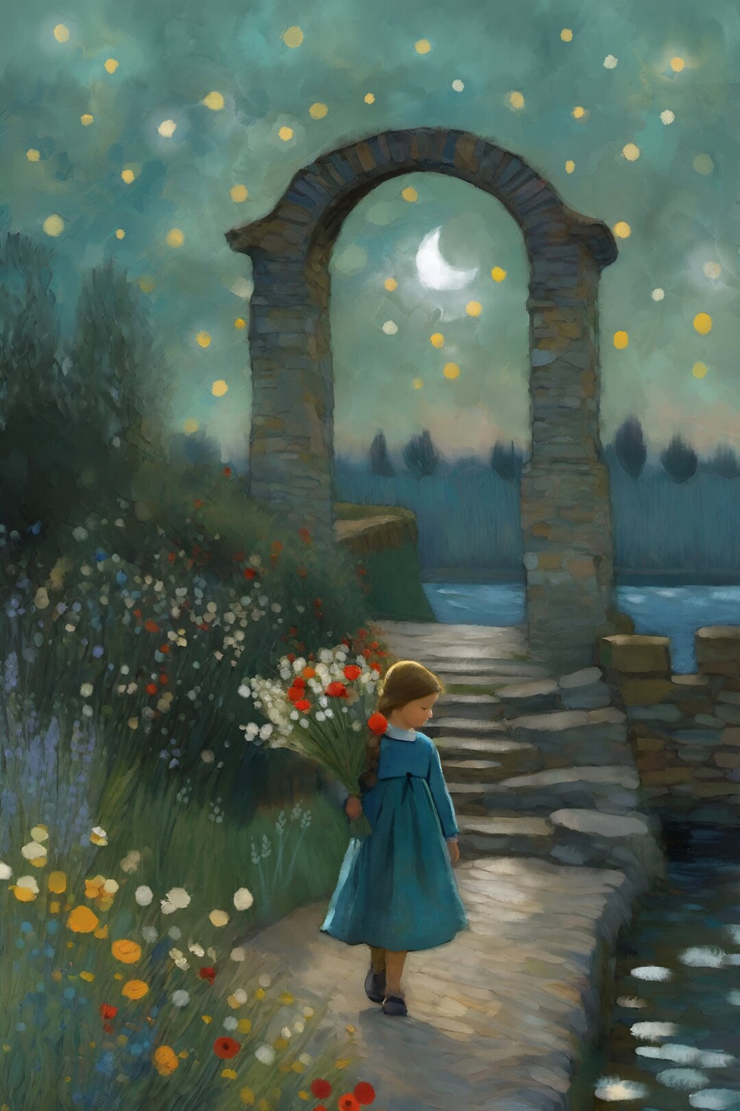 Under the Stone Arch - Original Art Prints by Thomas Little - Etsy