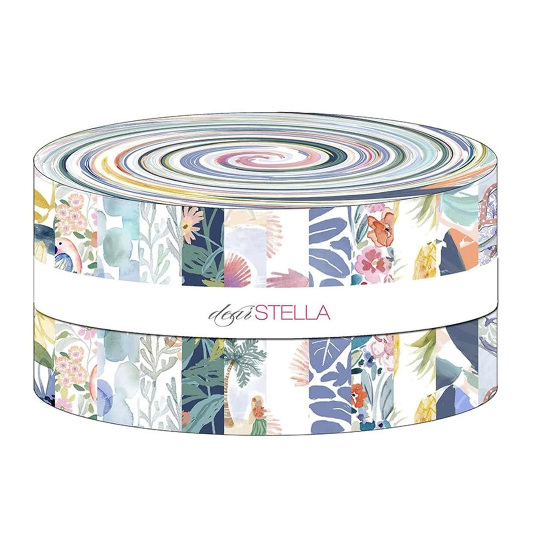 Aloha 2.5" Strip Roll (jelly Roll) - Clara Jean Design CPSTELLA - 100% ...