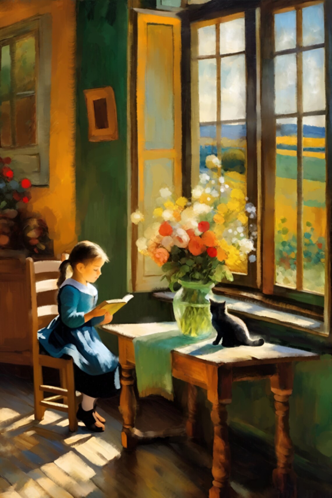 Learning to Read - Original Art Prints by Thomas Little - Etsy