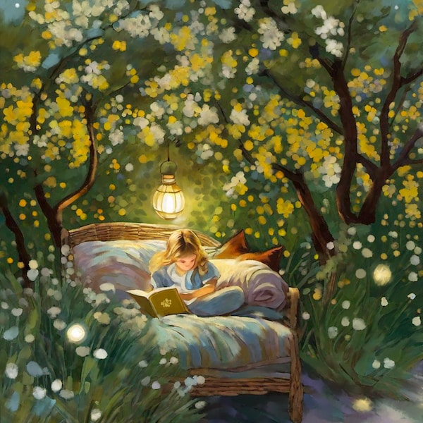 Reading Magic Art - Etsy