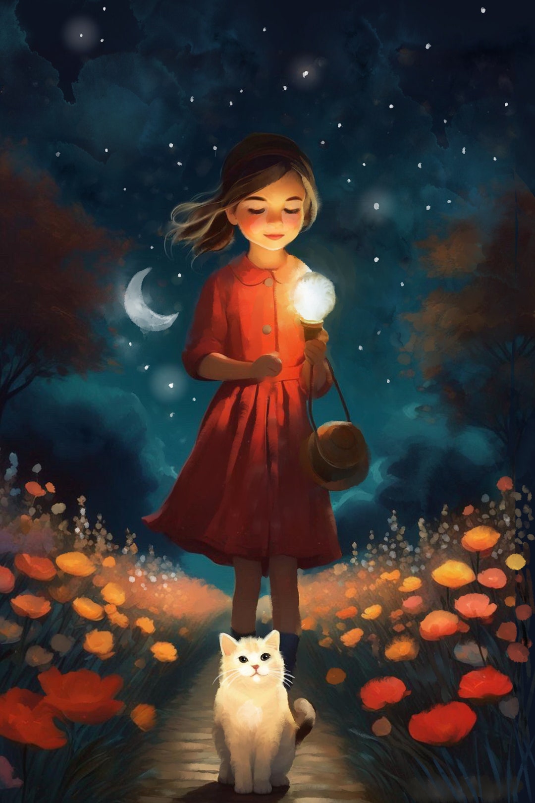 Lighting the Way - Illustrated Print by Thomas Little - Etsy