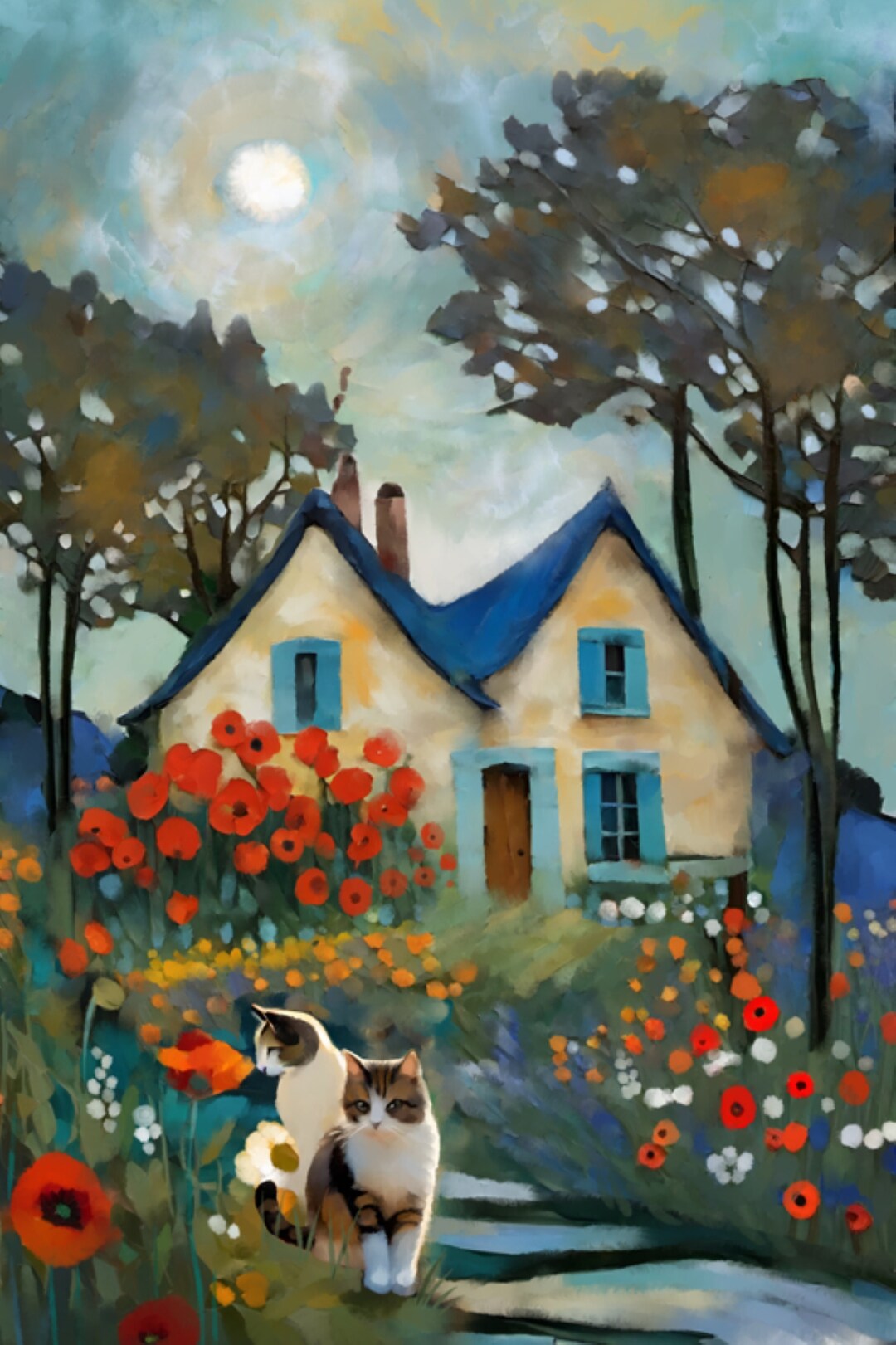 Our House - Illustrated Print by Thomas Little - Etsy