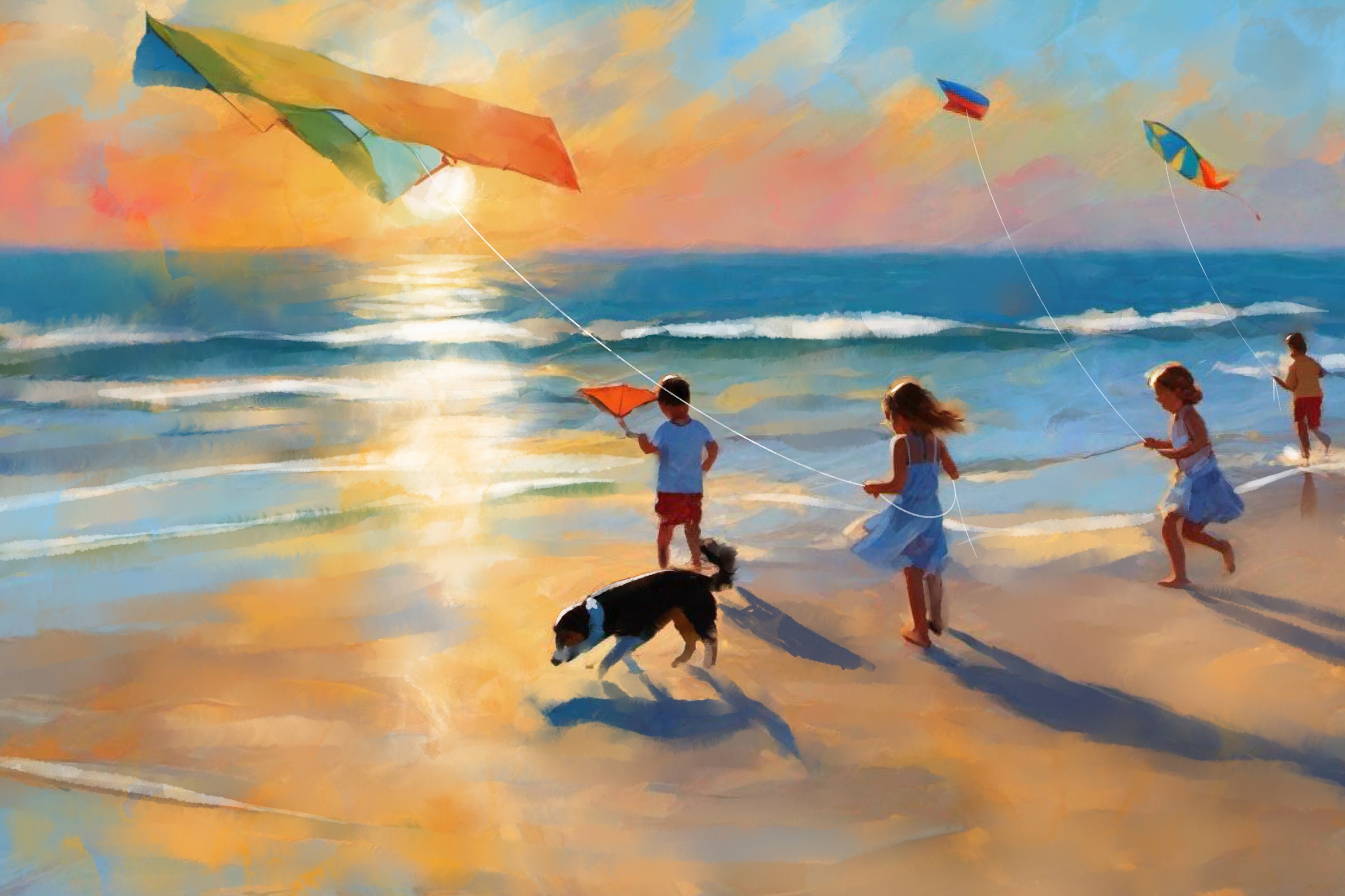 Kite Flying - Original Art Prints by Thomas Little - Etsy
