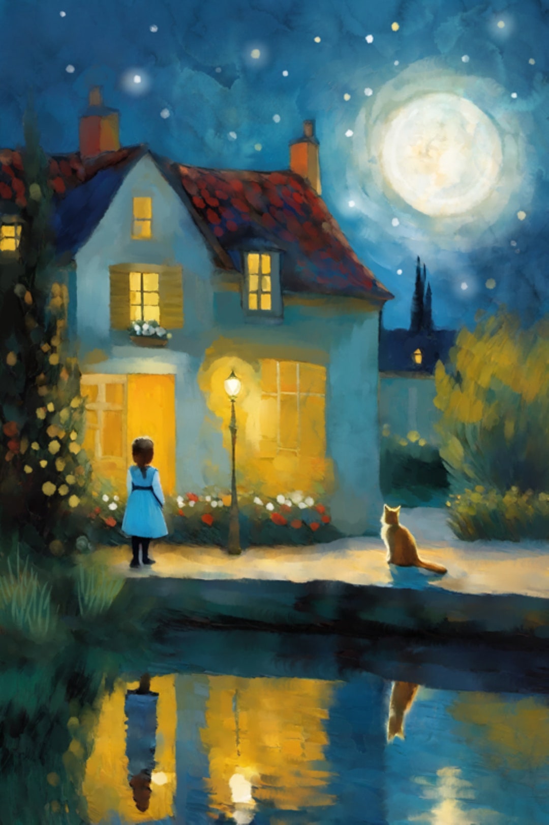 Walk in the Light - Illustrated Print by Thomas Little - Etsy
