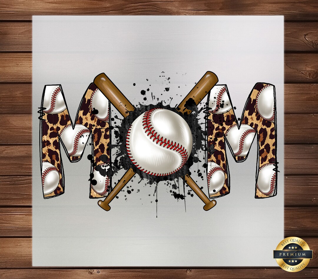 Baseball Mom DTF Transfer - Chic Baseball Mama Shirt Design, Ideal for ...